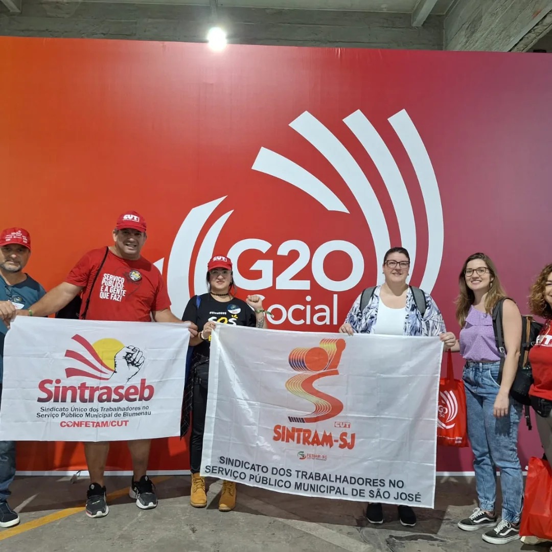 Dirigentes do Sintram/SJ participam do G20 Social e consideram o evento ...